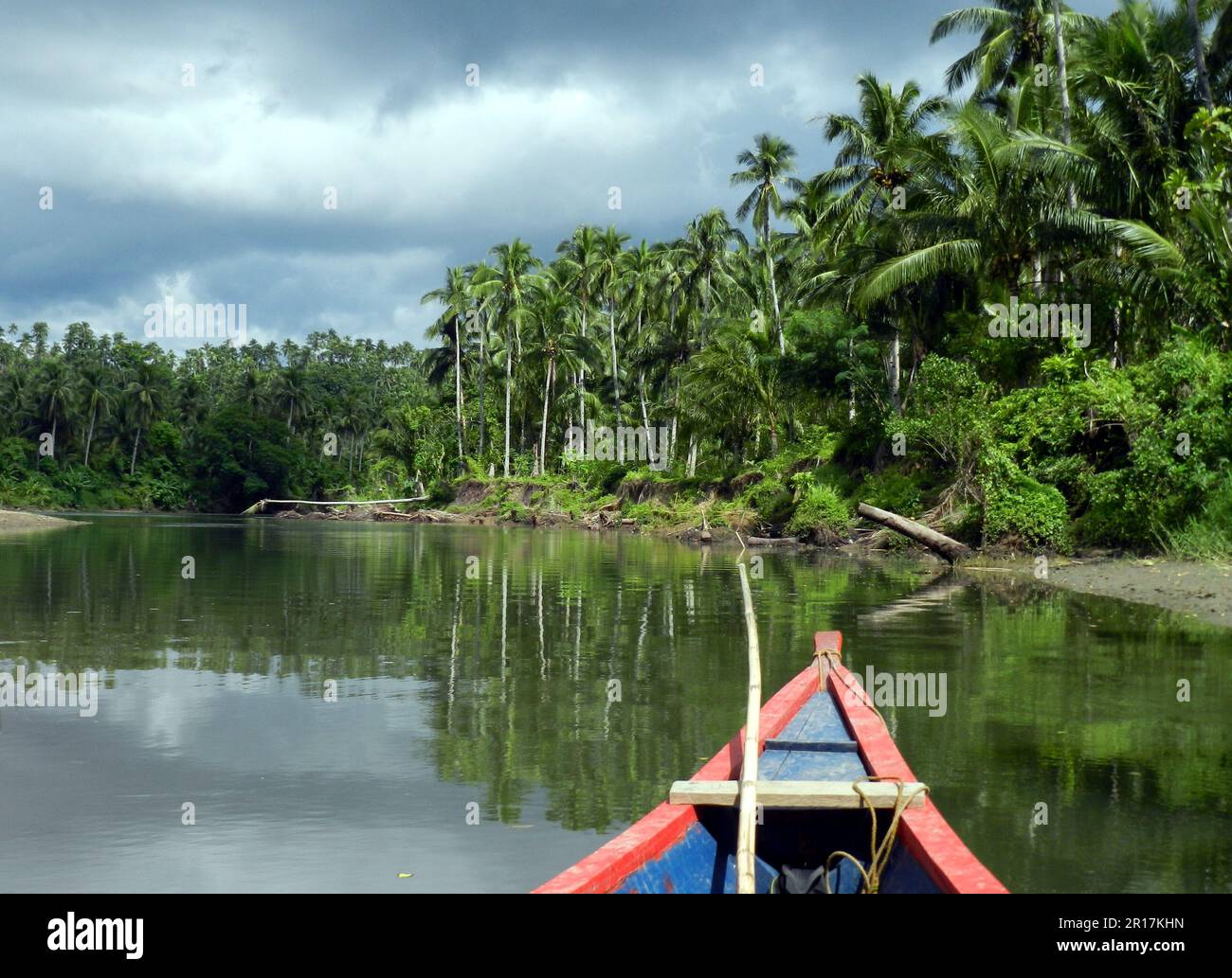 The Philippines, Samar Island: typical scenery on the Oquendo River in ...