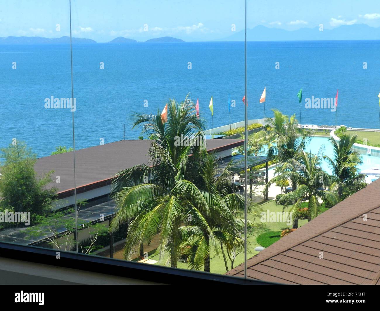 The Philippines, Samar Island, Calbayog: swimming pool and gardens of ...