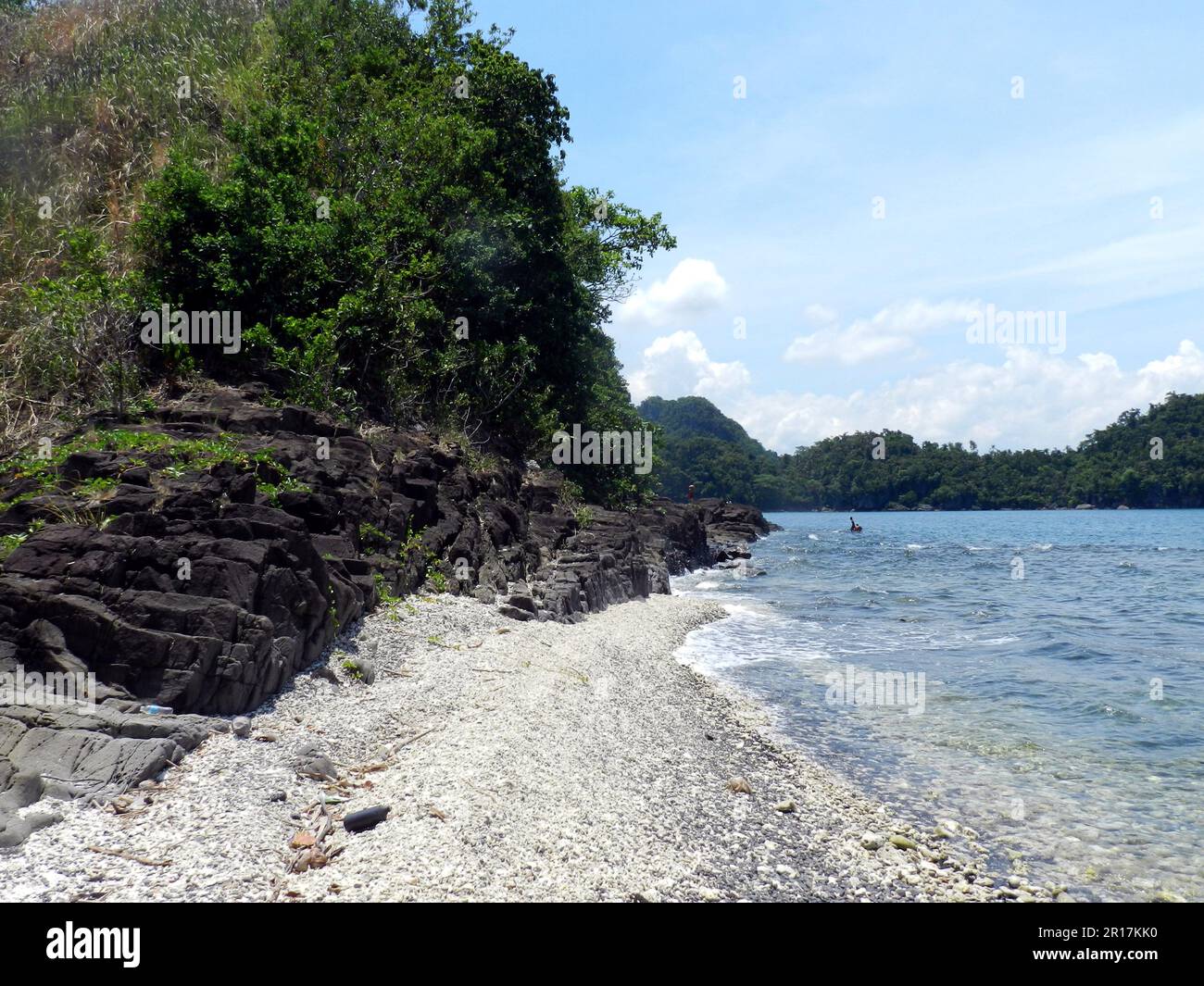 The Philippines, Samar Island, Calbayog: the stony beach at Turtle ...