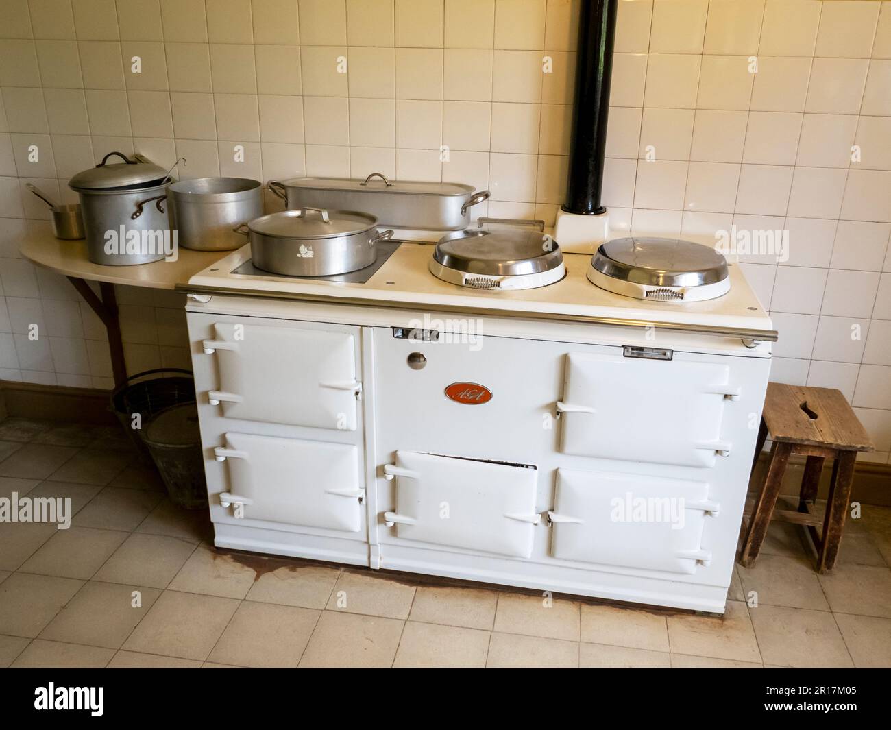 An Aga cooker in Blickling Hall near Aylesham, norfolk, UK Stock Photo ...