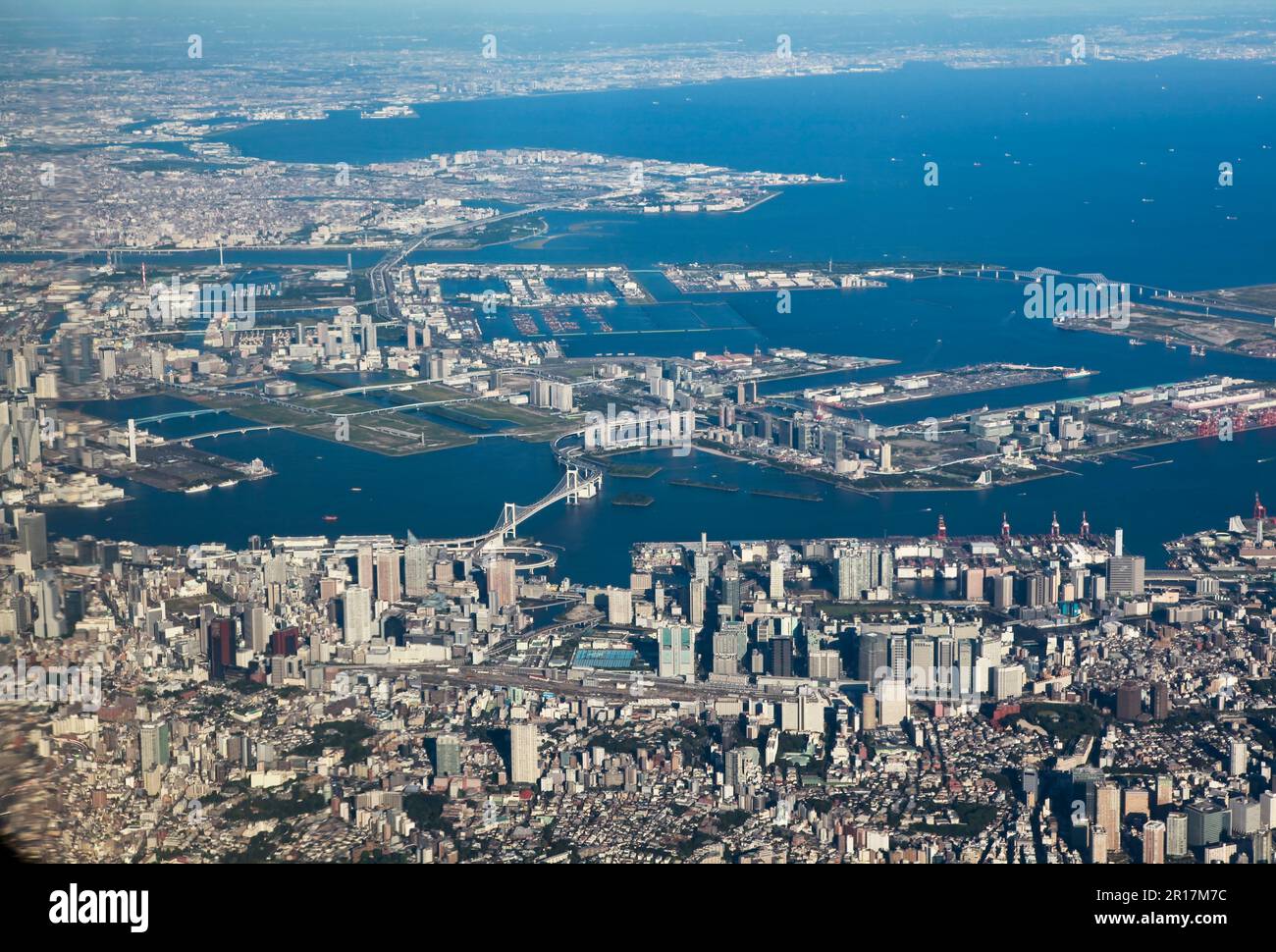 Aerial view of Shinagawa Station area - Tokyo Bay area Stock Photo - Alamy