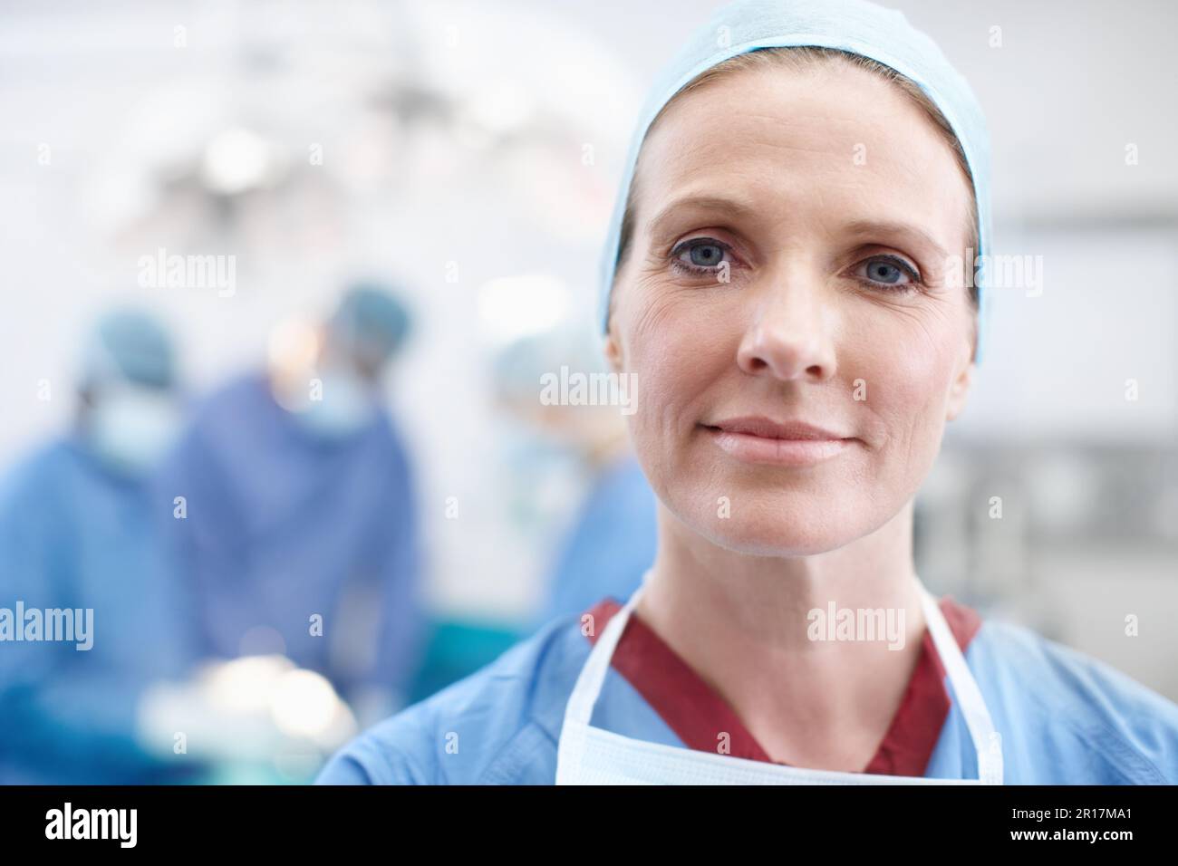 Confidence in her ability to perform under pressure. Closeup portrait ...
