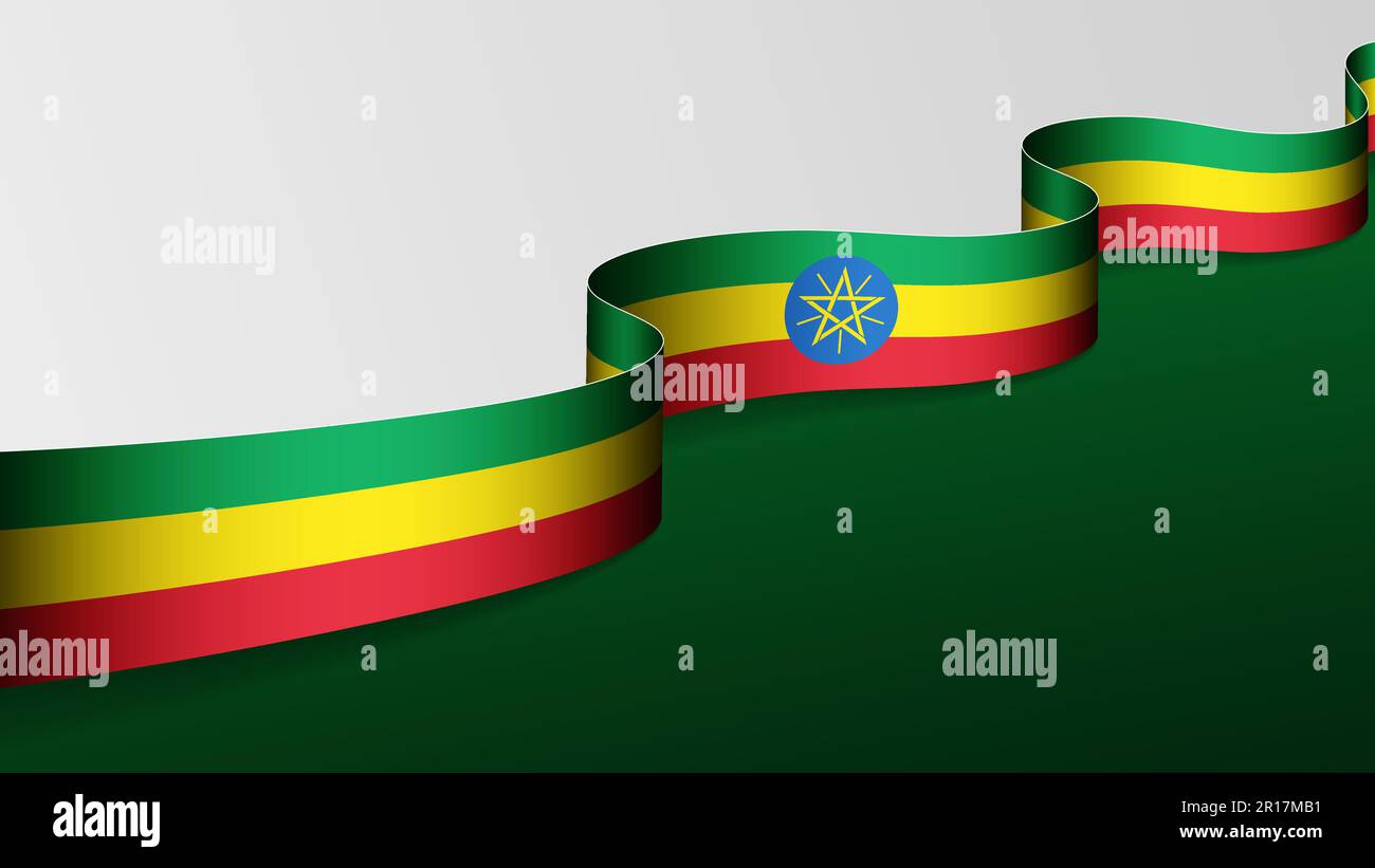 Ethiopia ribbon flag background. Element of impact for the use you want ...