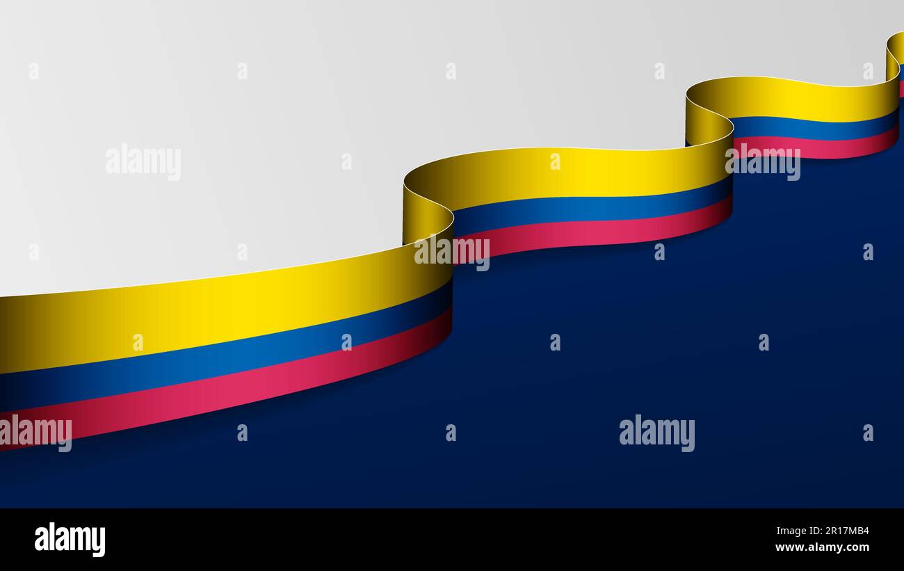 Colombia ribbon flag background. Element of impact for the use you want ...