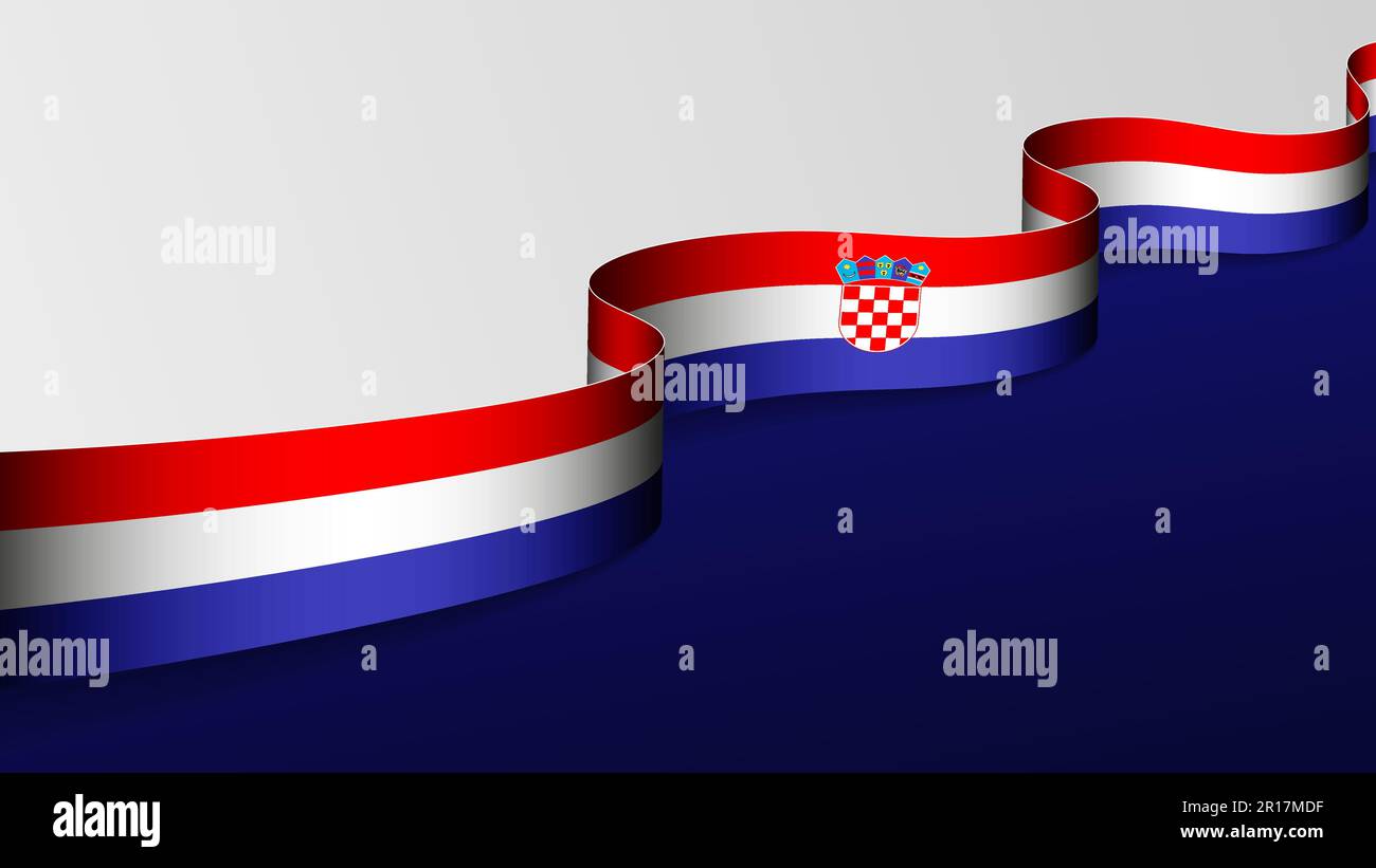 Croatia ribbon flag background. Element of impact for the use you want ...