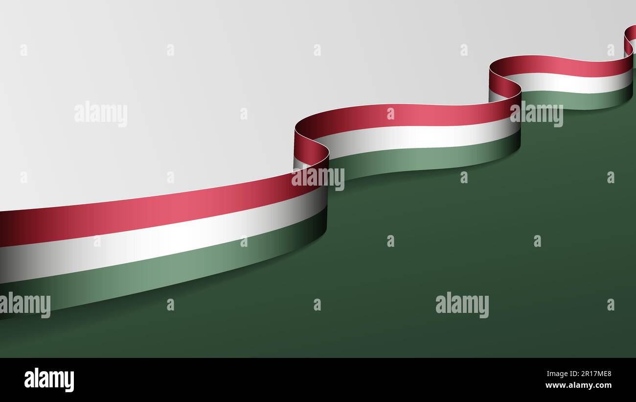 Hungary ribbon flag background. Element of impact for the use you want ...