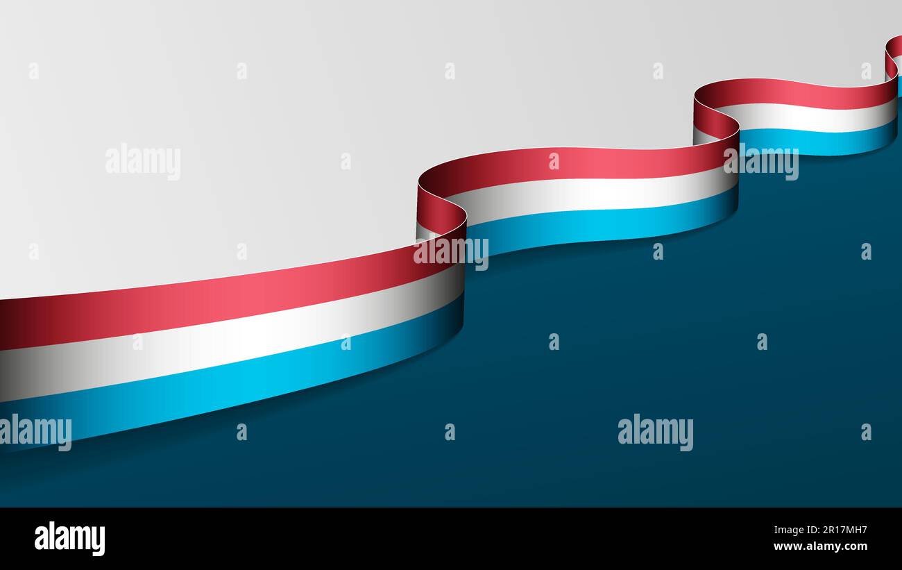 Luxembourg ribbon flag background. Element of impact for the use you ...
