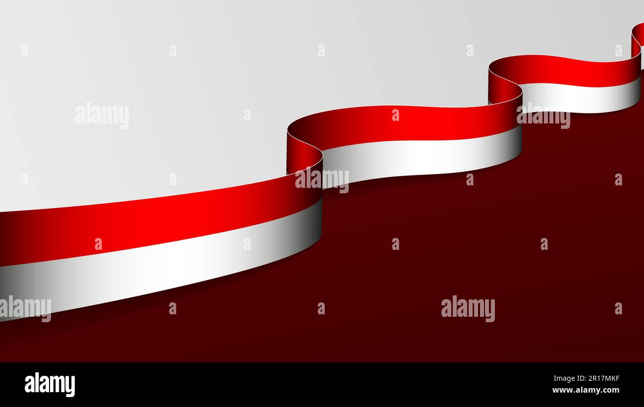 Indonesia ribbon flag background. Element of impact for the use you ...