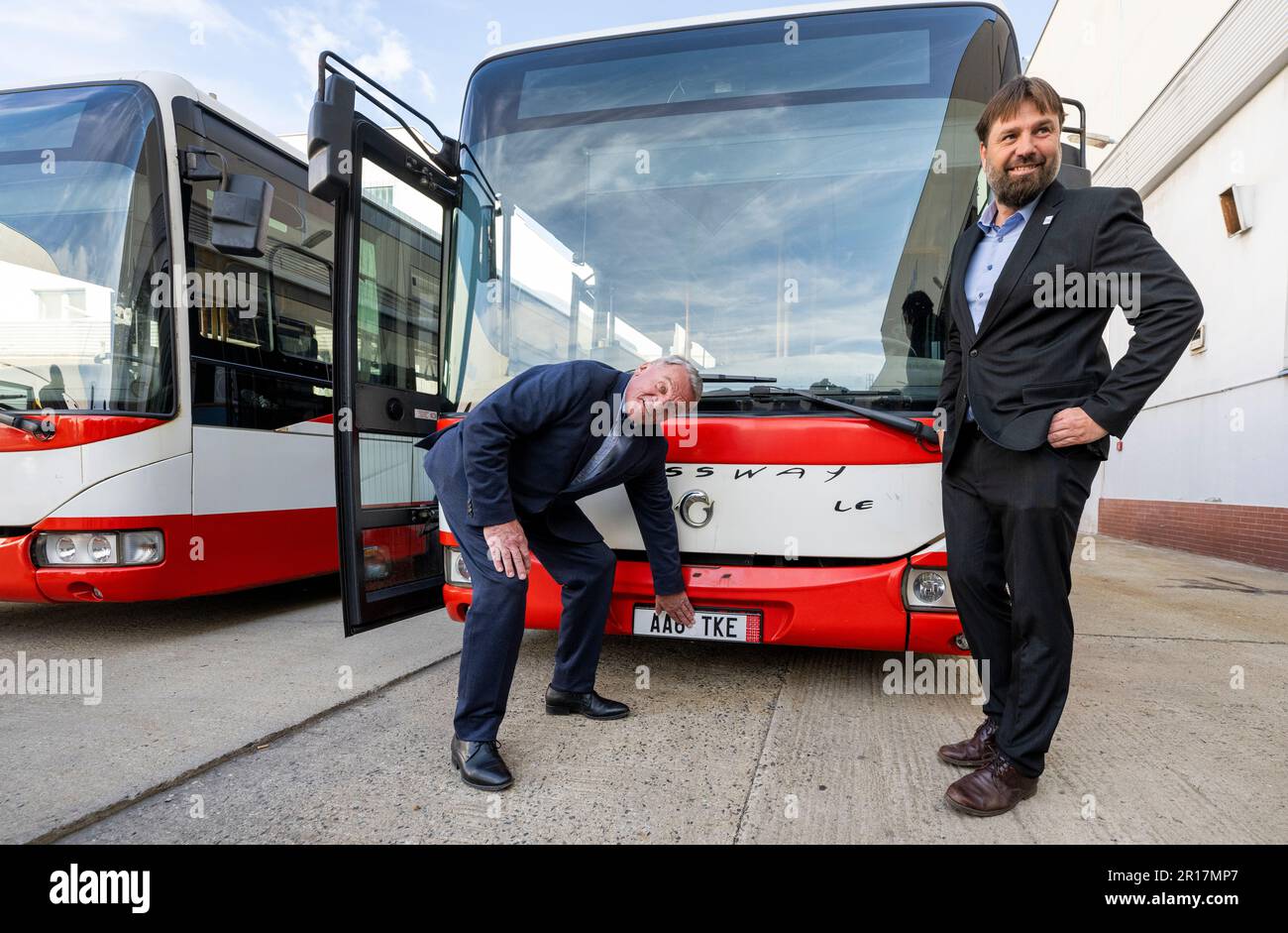 Prague, Czech Republic. 12th May, 2023. Handover of two buses of the ...