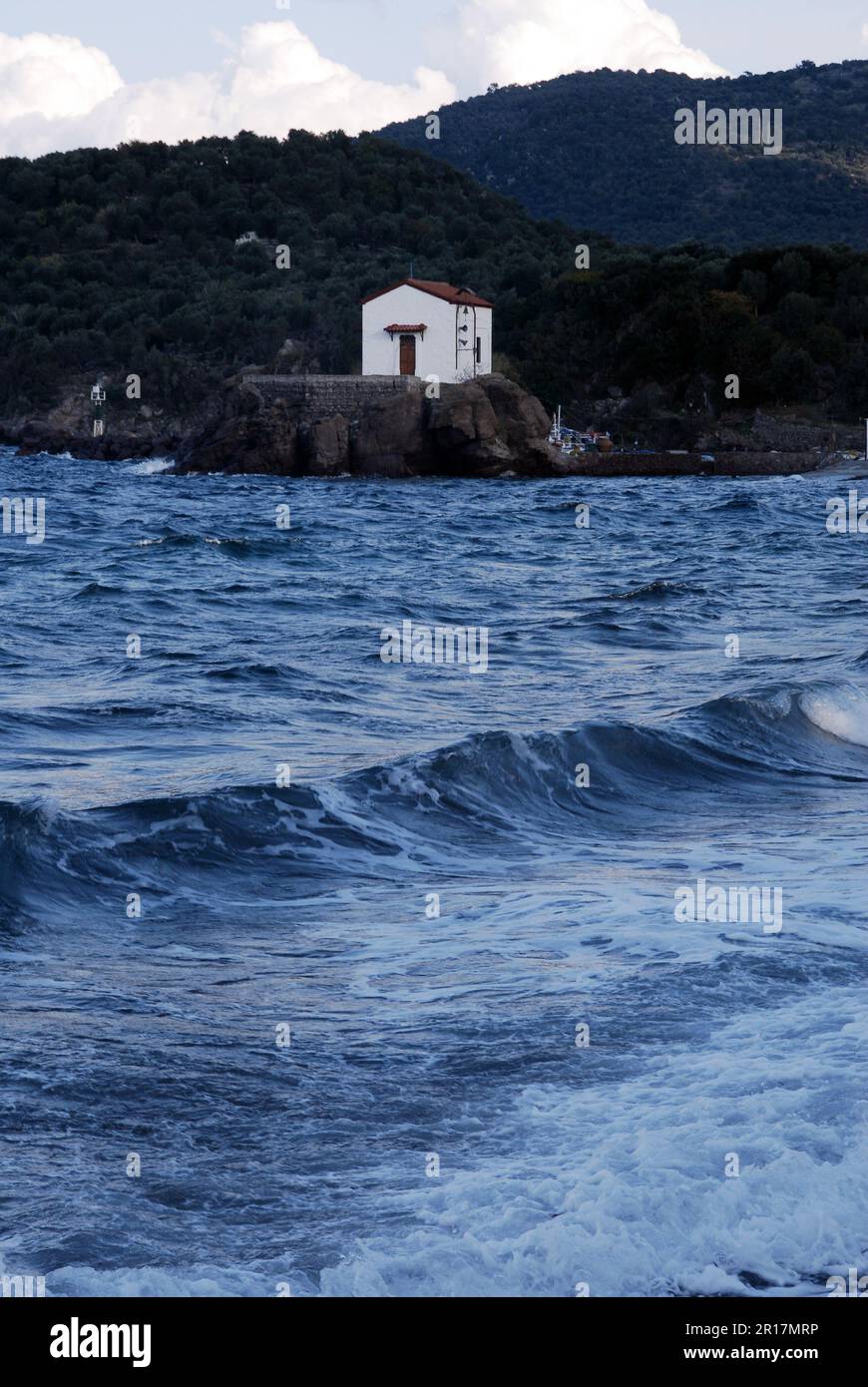 Greece, Northeastern Aegean, Lesvos island Panagia Gorgona and around ...