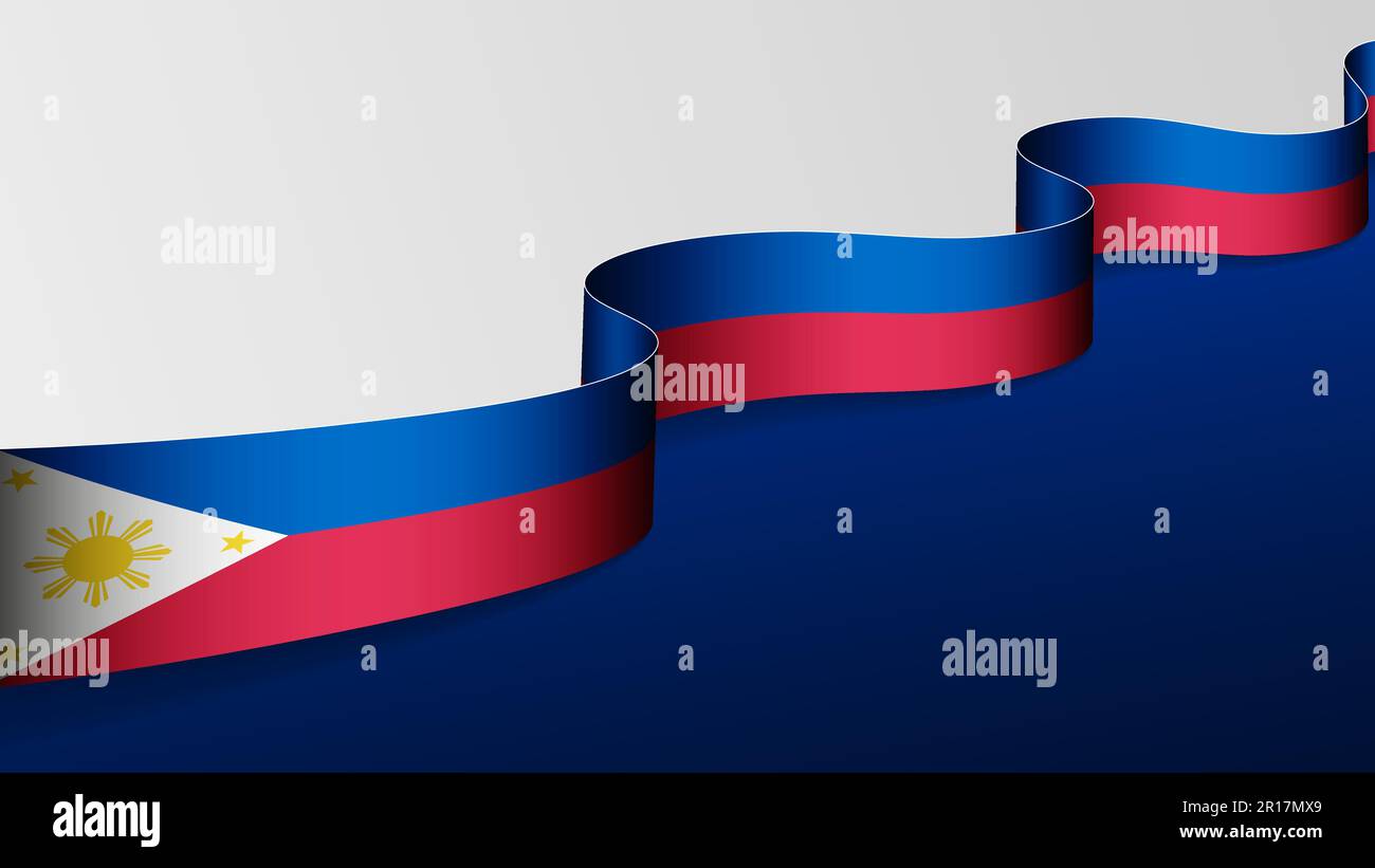 Philippines ribbon flag background. Element of impact for the use you ...