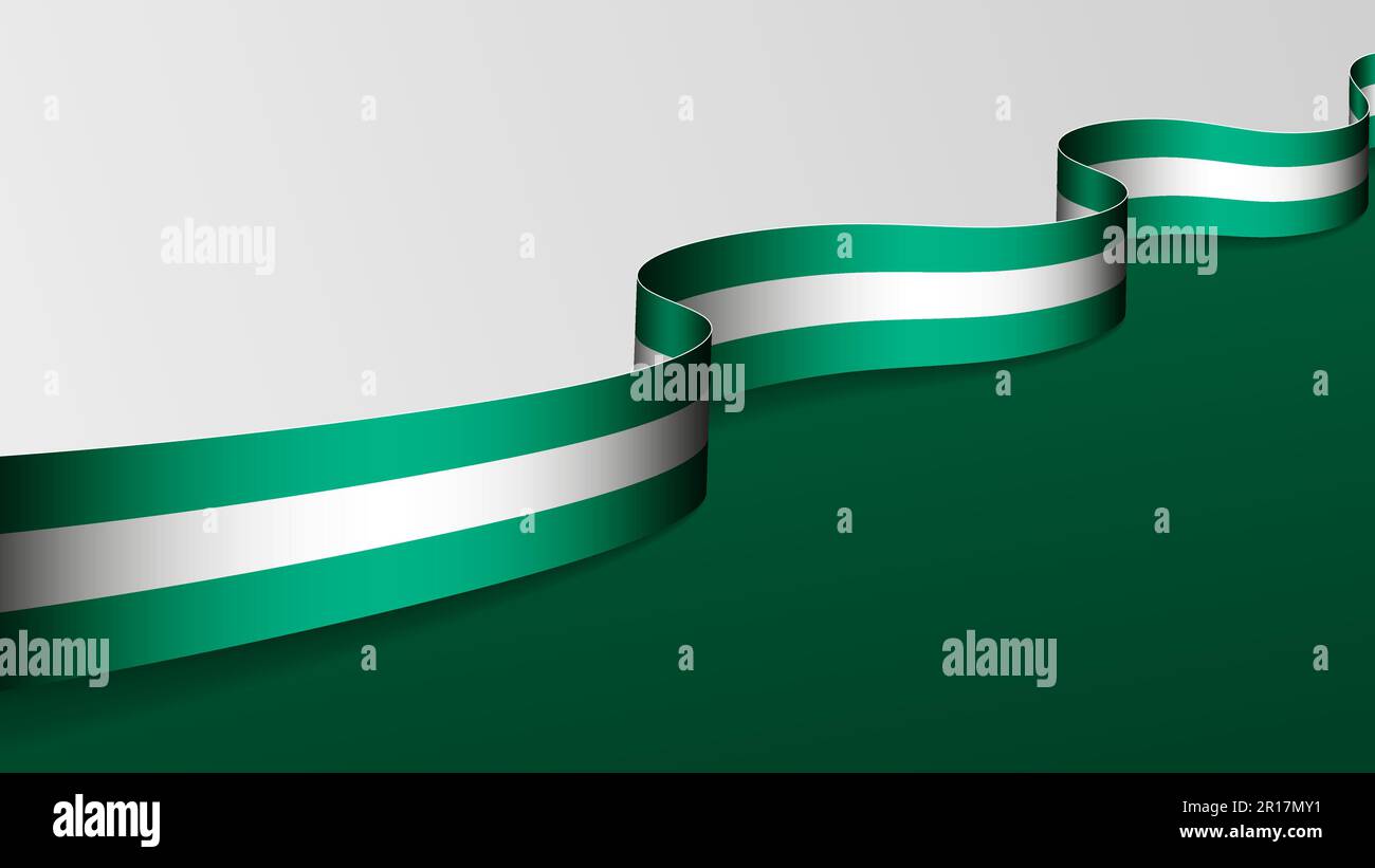 Nigeria ribbon flag background. Element of impact for the use you want ...