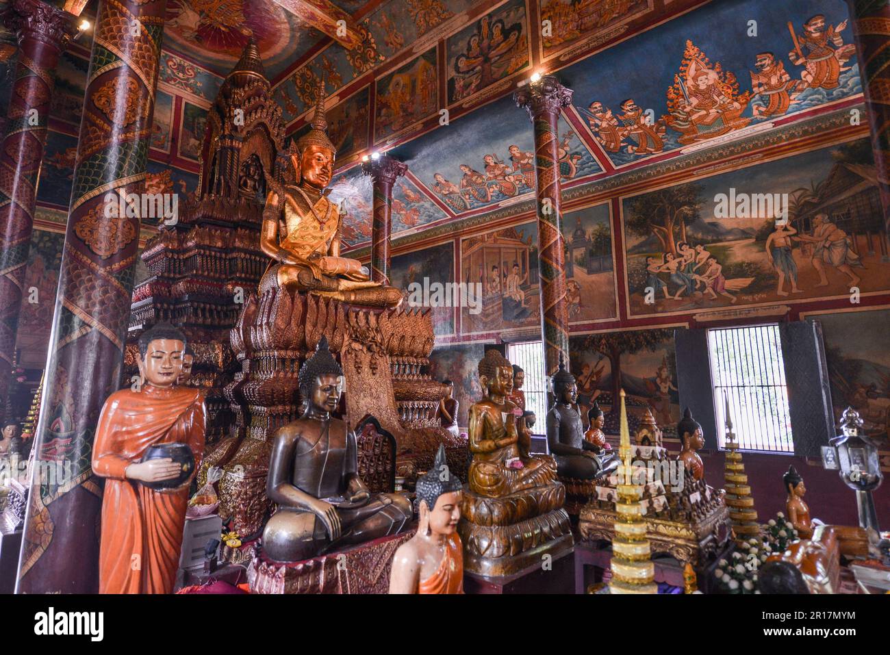 Wat Phnom is a Buddhist temple located in Phnom Penh, Cambodia. It is ...
