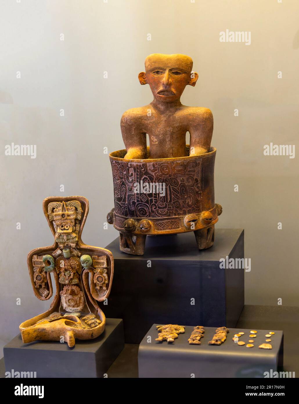 Ceremonial vessels from Becan, Early classic period, Mayan ...