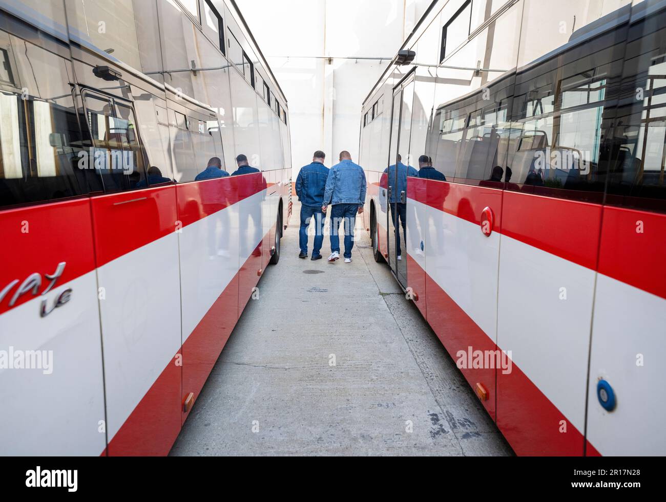 Prague, Czech Republic. 12th May, 2023. Handover of two buses of the ...
