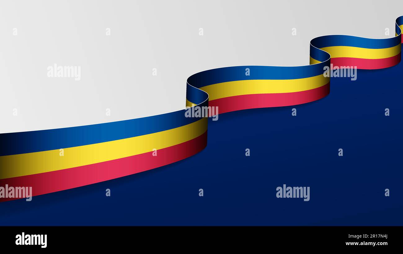 Romania ribbon flag background. Element of impact for the use you want ...