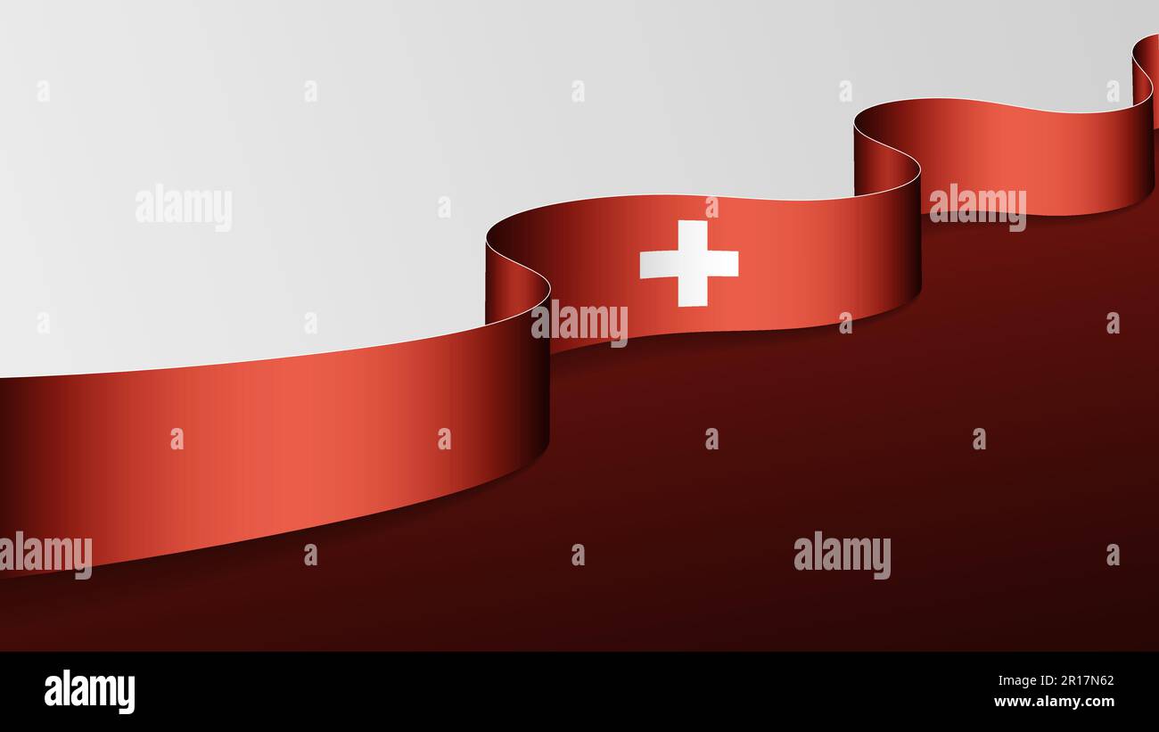 Switzerland ribbon flag background. Element of impact for the use you ...