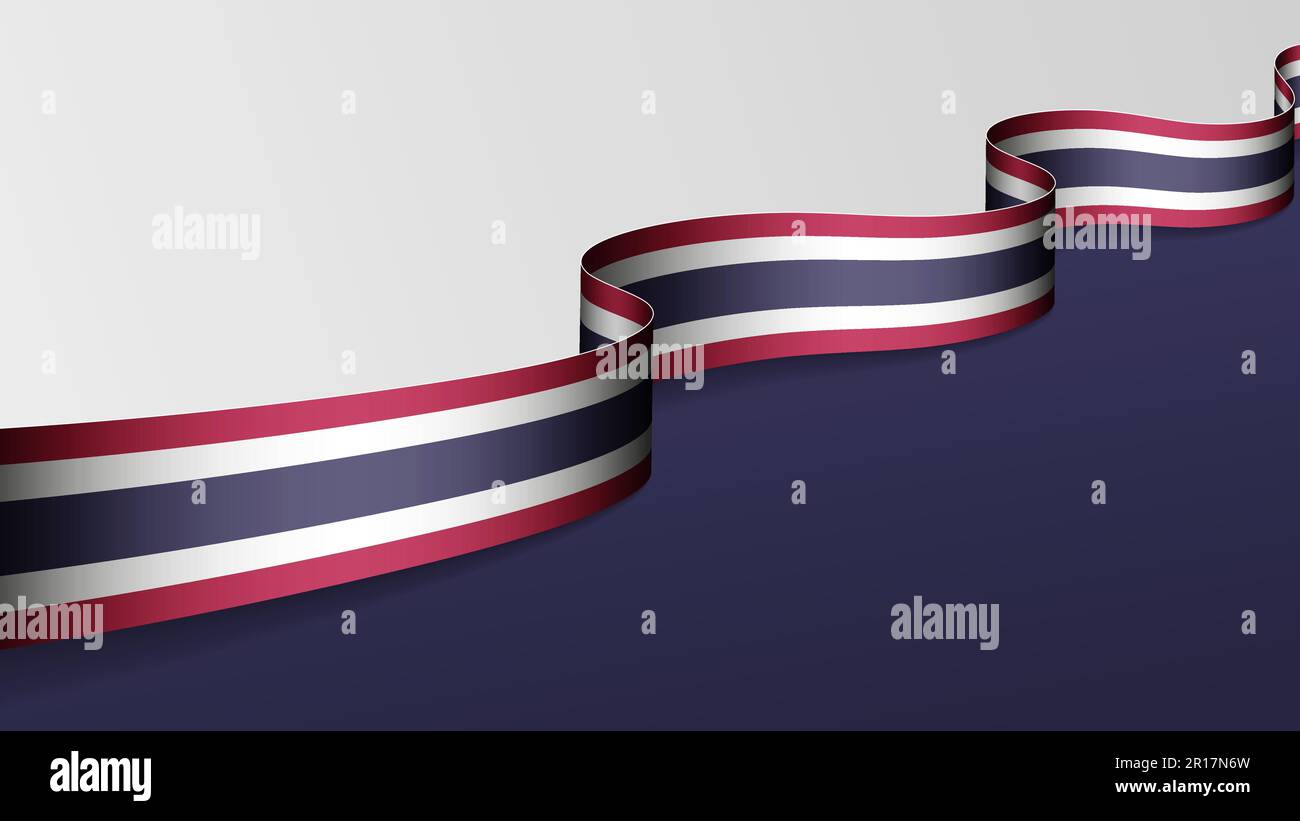 Thailand ribbon flag background. Element of impact for the use you want ...