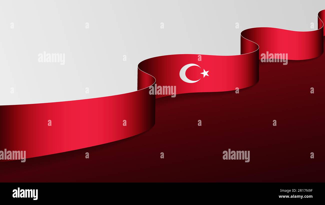 Turkey ribbon flag background. Element of impact for the use you want ...