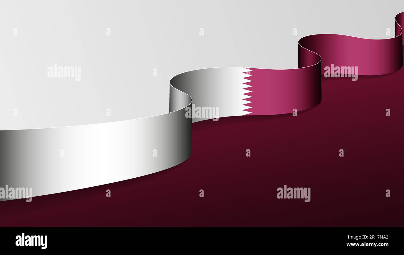 Qatar ribbon flag background. Element of impact for the use you want to ...