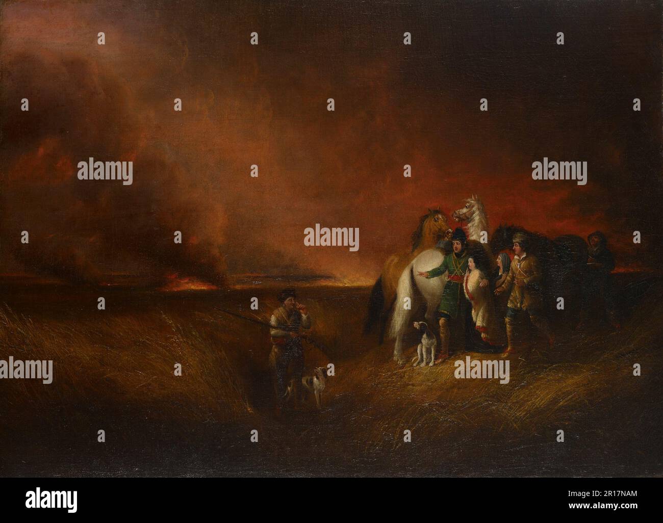 The Prairie on Fire Date: 1827 Artist: Alvan Fisher American, 1792–1863 ...