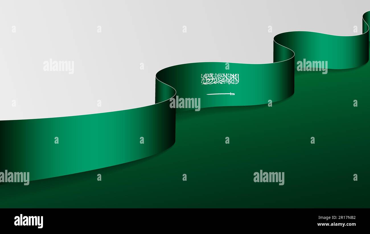 SaudiArabia ribbon flag background. Element of impact for the use you ...