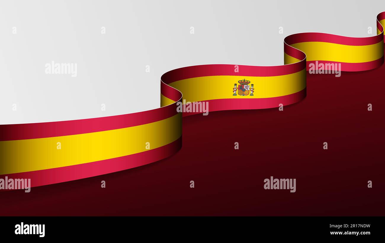 Spain ribbon flag background. Element of impact for the use you want to ...