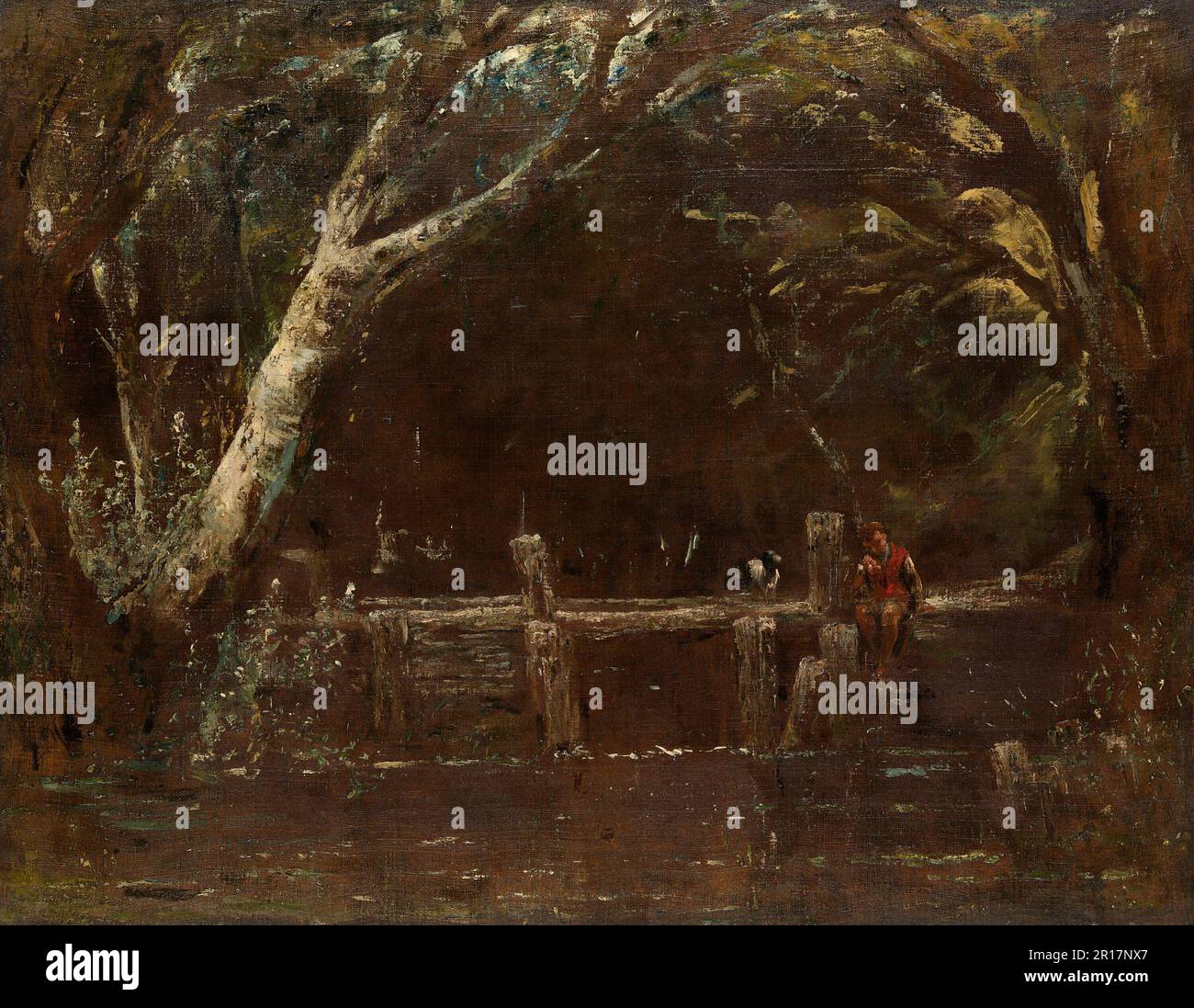 Landscape (The Lock) Date: 1820/25 Artist: Attributed to John Constable ...