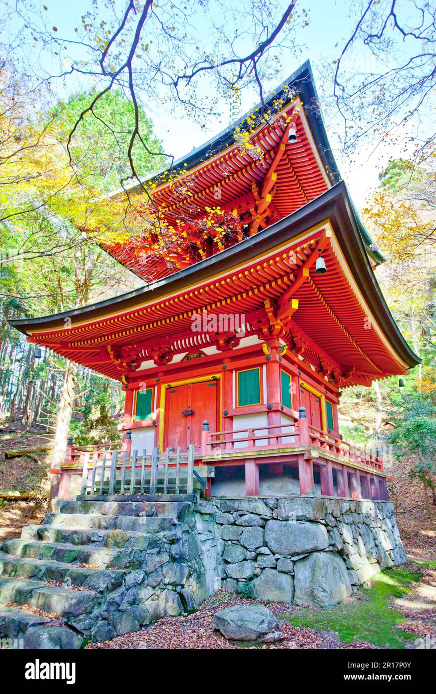 Konpon-nyoho-Tower of the Hieizan Enryaku-ji Temple Yokawa Stock Photo ...