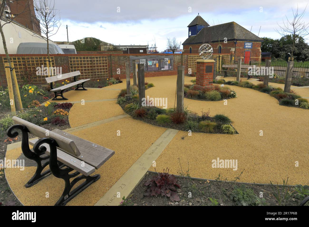 The Anglegate gardens, Harwich town, Tendring district, Essex, England ...