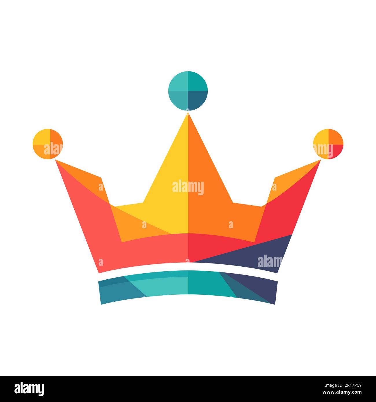 Crown icon. Color king crown symbol. Isolated crown icon. Vector ...