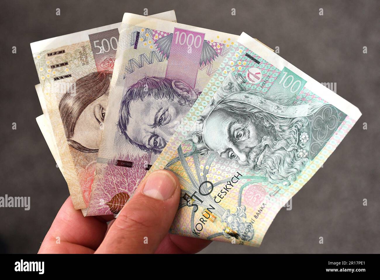 Czech crowns, Kc, banknotes, money, currency, May 12, 2023. (CTK Photo ...