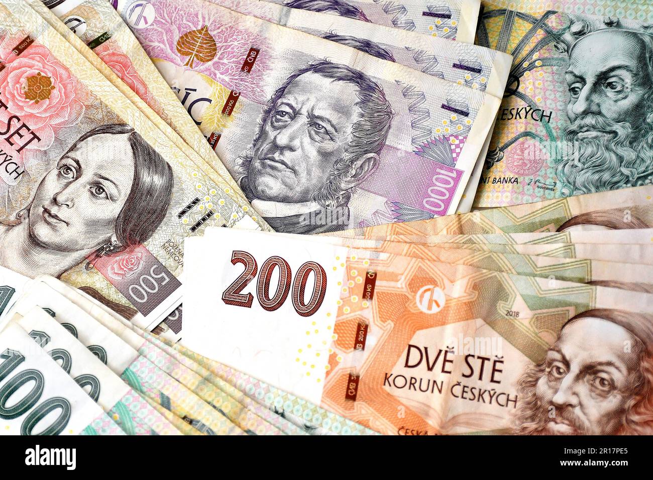 Czech crowns, Kc, banknotes, money, currency, May 12, 2023. (CTK Photo ...