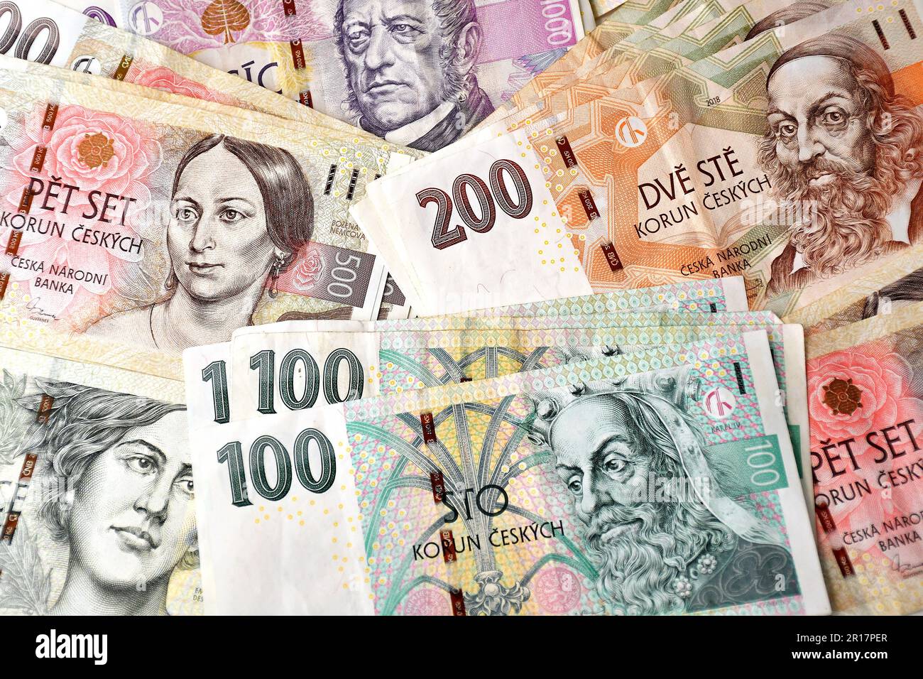 Czech crowns, Kc, banknotes, money, currency, May 12, 2023. (CTK Photo ...