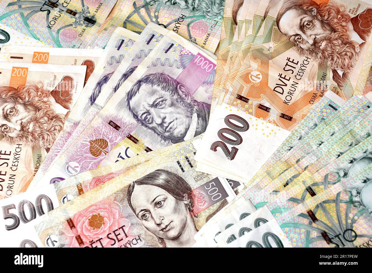 Czech crowns, Kc, banknotes, money, currency, May 12, 2023. (CTK Photo ...