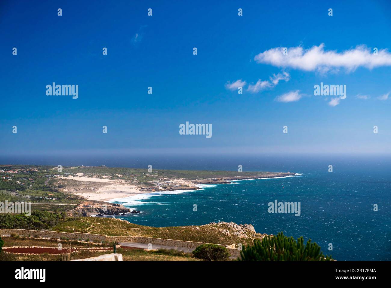 Beautiful Views Of The Ocean. Sunny day in Portugal Stock Photo - Alamy