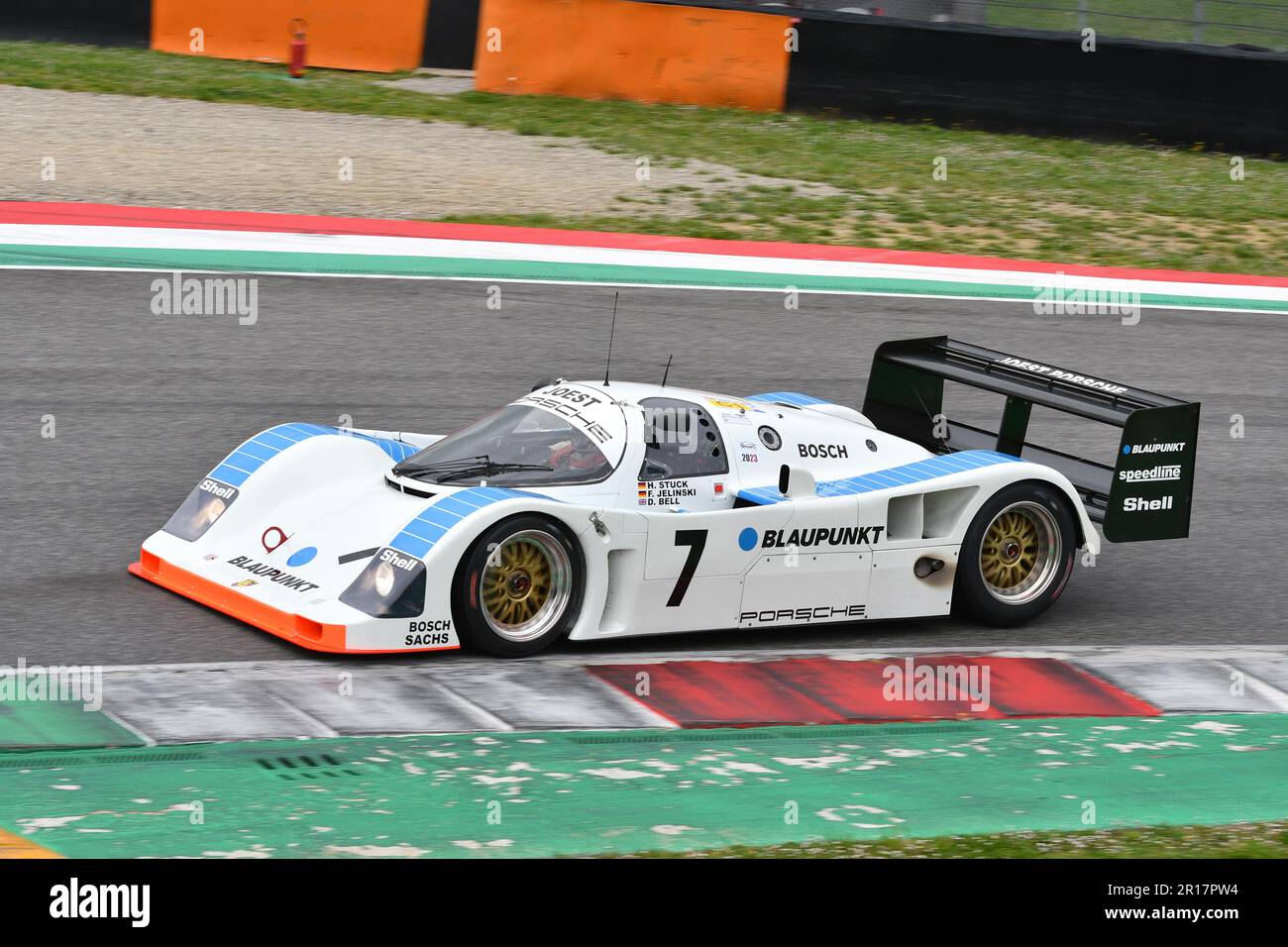 Scarperia, 2 April 2023: Porsche 962 C year 1991 in action during ...