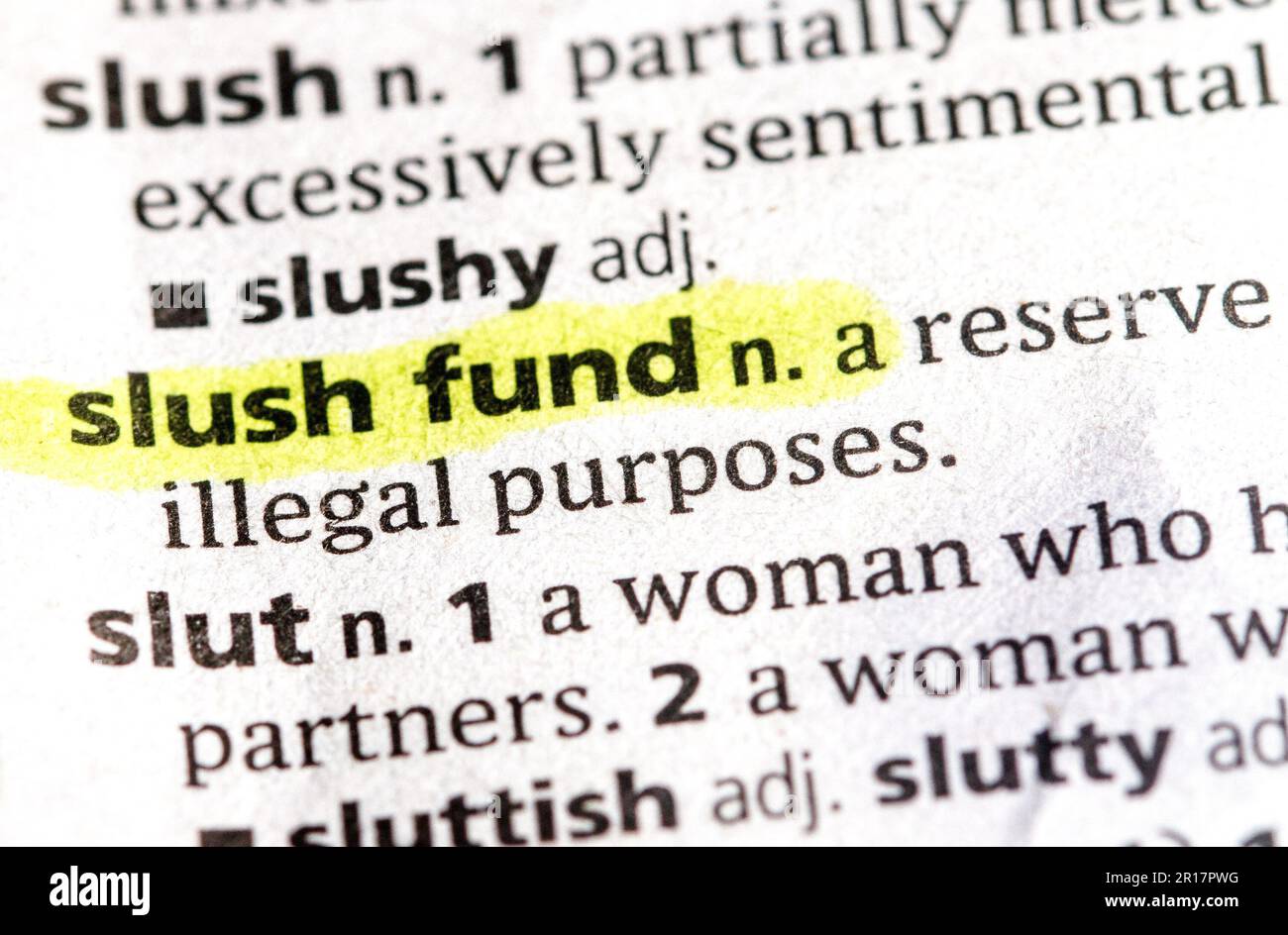 Slush fund hi-res stock photography and images - Alamy