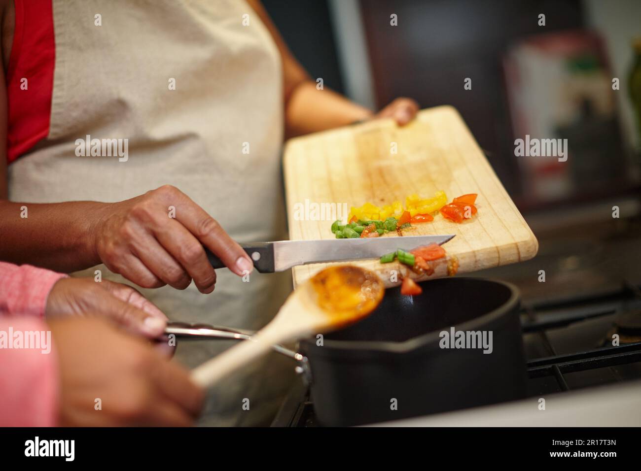 Zoom in shot male chef hi-res stock photography and images - Alamy