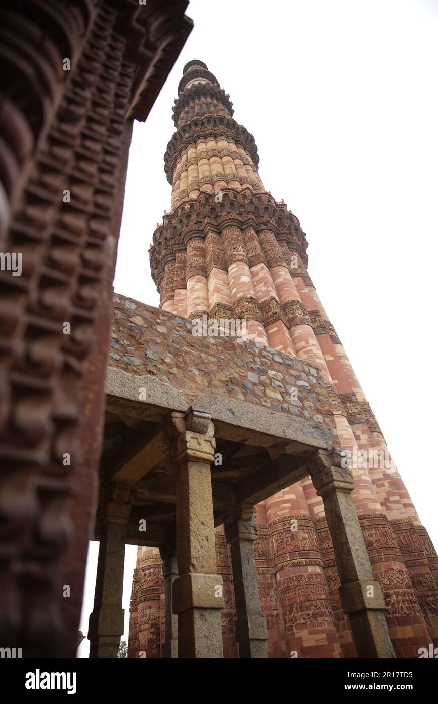 Qutub Minar UNESCO World Heritage Site, Delhi India Stock Photo - Alamy