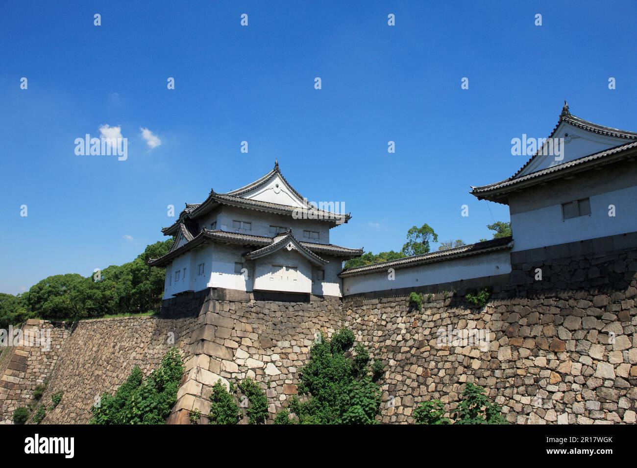 Osaka Castle’s stone wall Stock Photo - Alamy