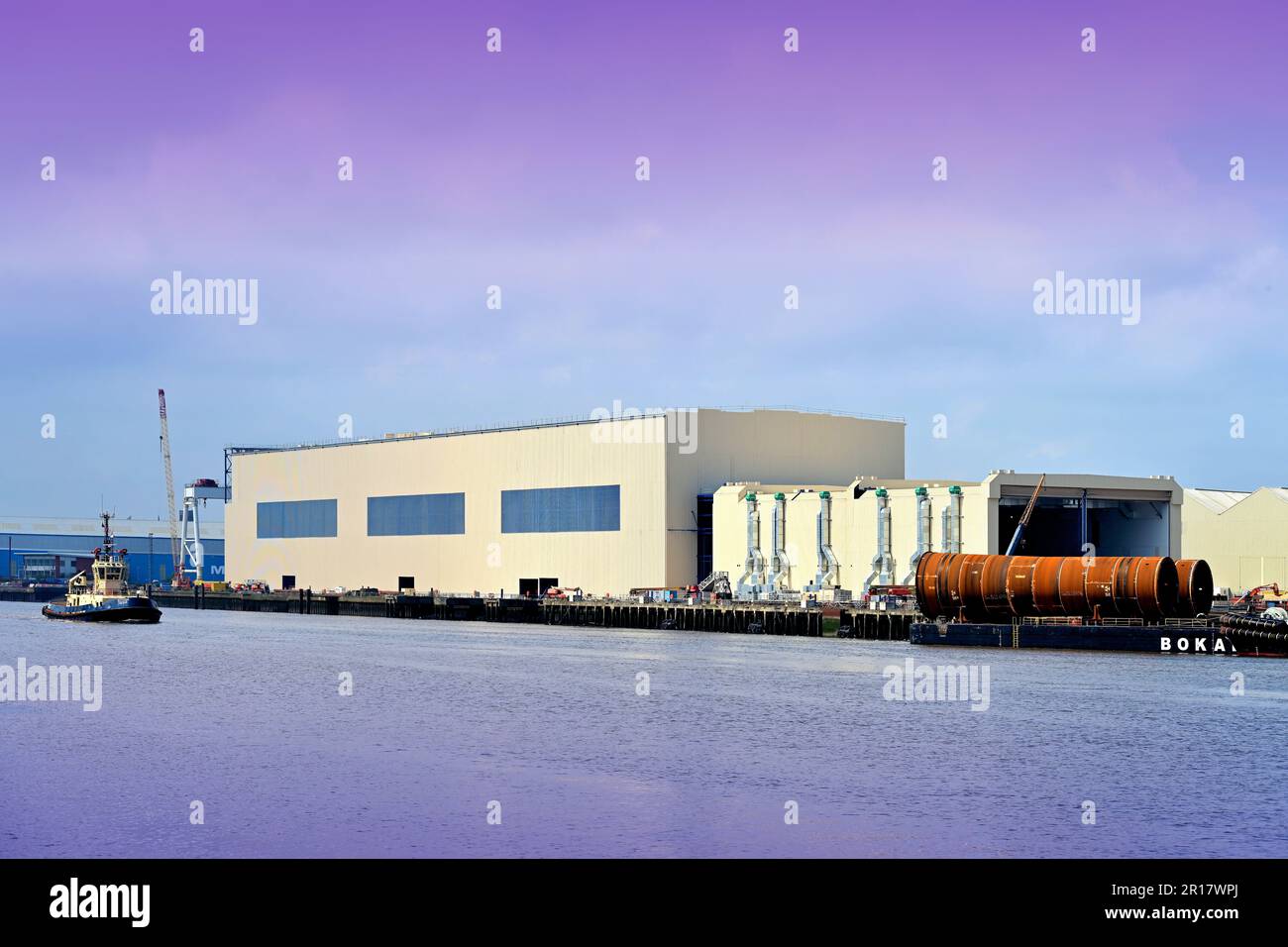Smulders Howdon Tyne yard with its new fabrication sheds and 4 massive ...