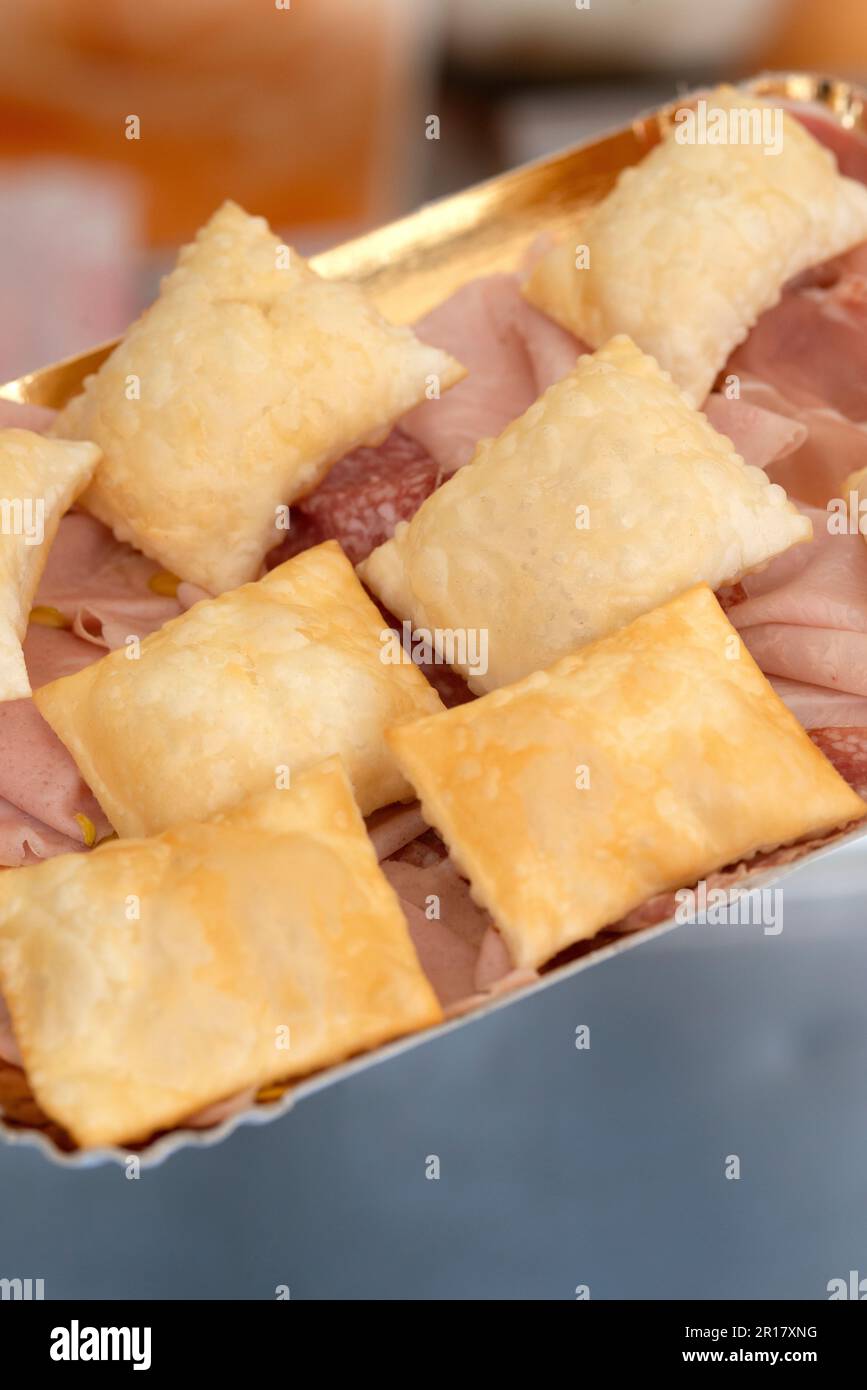 Italy, Street Food Festival, Deep Fried Bread Called Gnocco Fritto ...