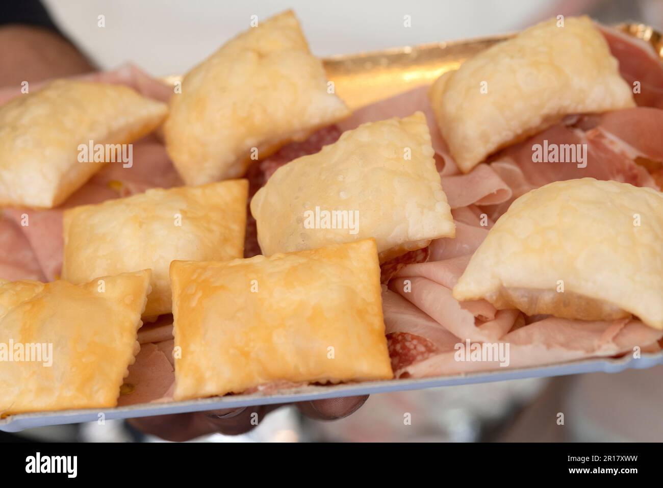 Italy, Street Food Festival, Deep Fried Bread Called Gnocco Fritto ...