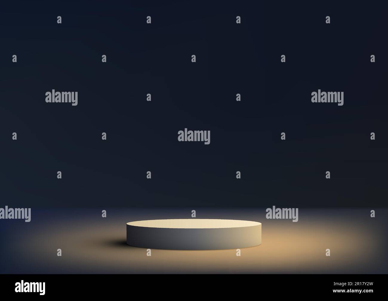 3D realistic modern luxury style white podium platform on minimal wall ...