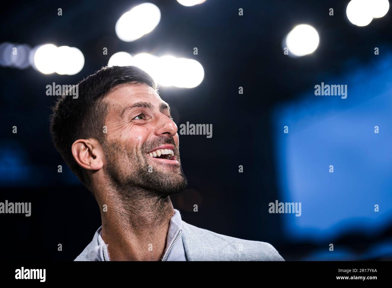 Milan, Italy. 10 May 2023. Novak Djokovic attends the UEFA Champions ...