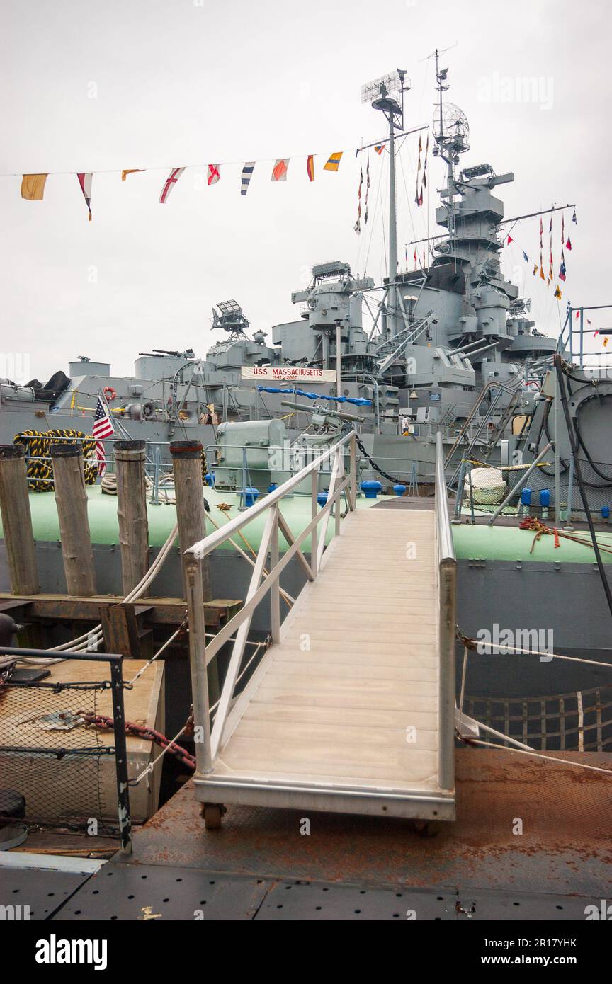 Battleship Cove, Museum in Fall River, Massachusetts Stock Photo - Alamy