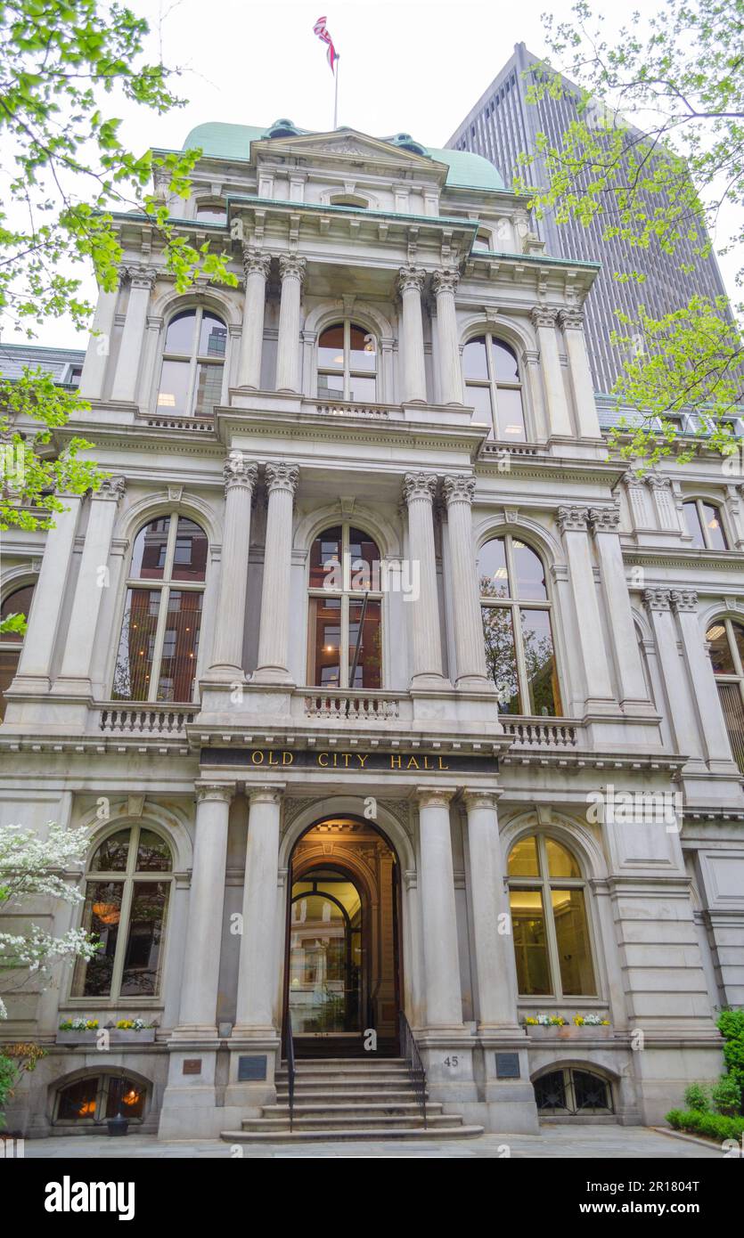 Old City Hall, Historical landmark in Boston, Massachusetts Stock Photo ...