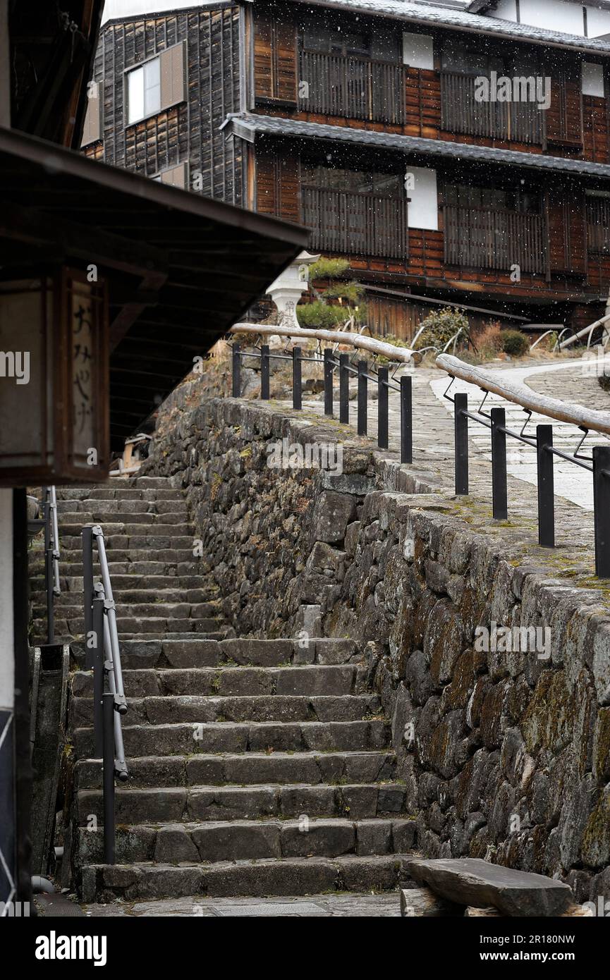 Magome stone street hi-res stock photography and images - Alamy