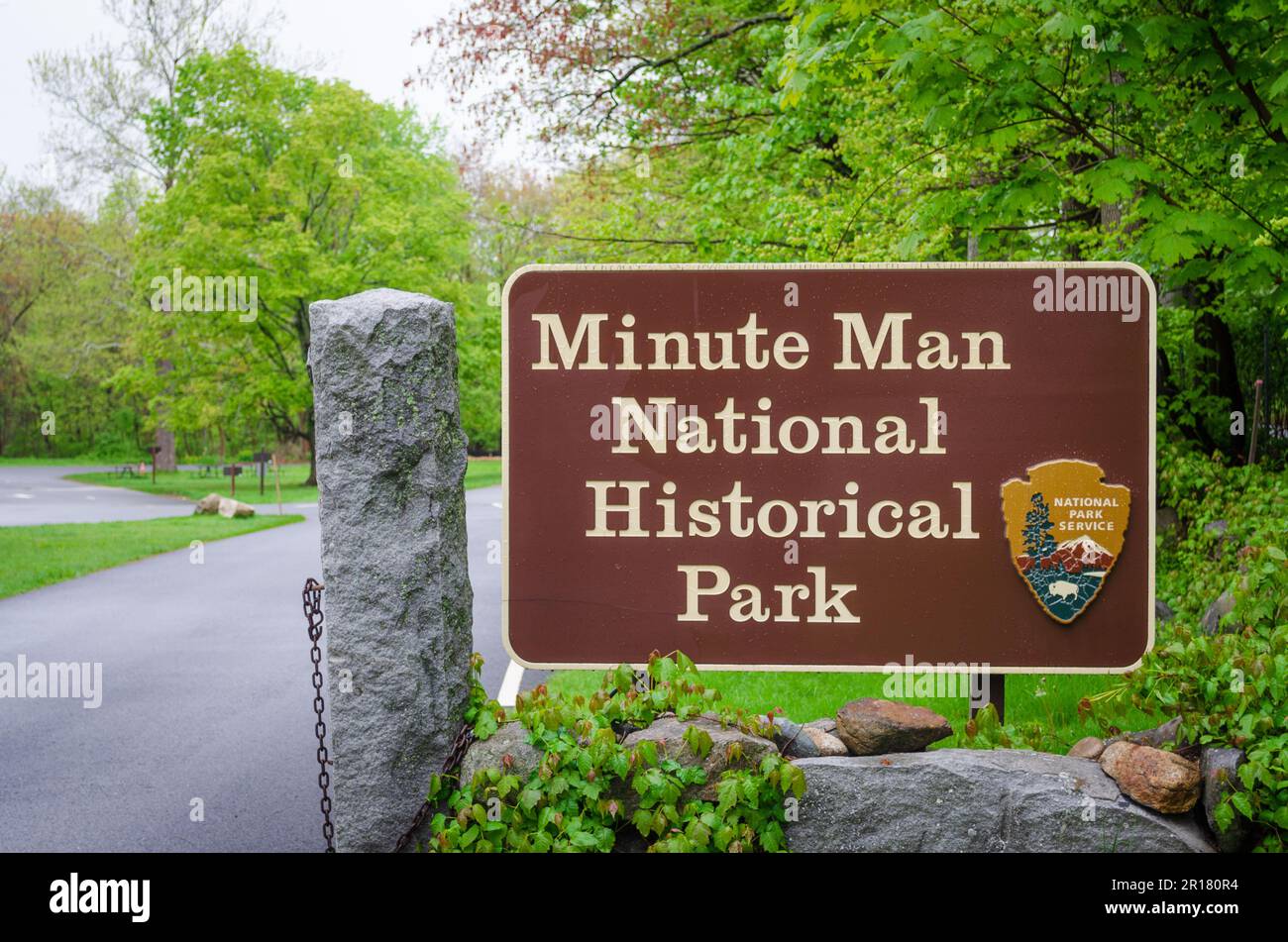 Minute Man National Historical Park in Massachusetts Stock Photo - Alamy